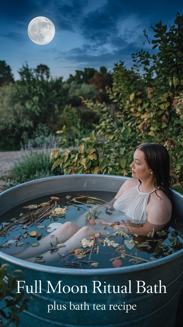 Cleansing Full Moon Ritual Bath -Plus Bath Tea Recipes