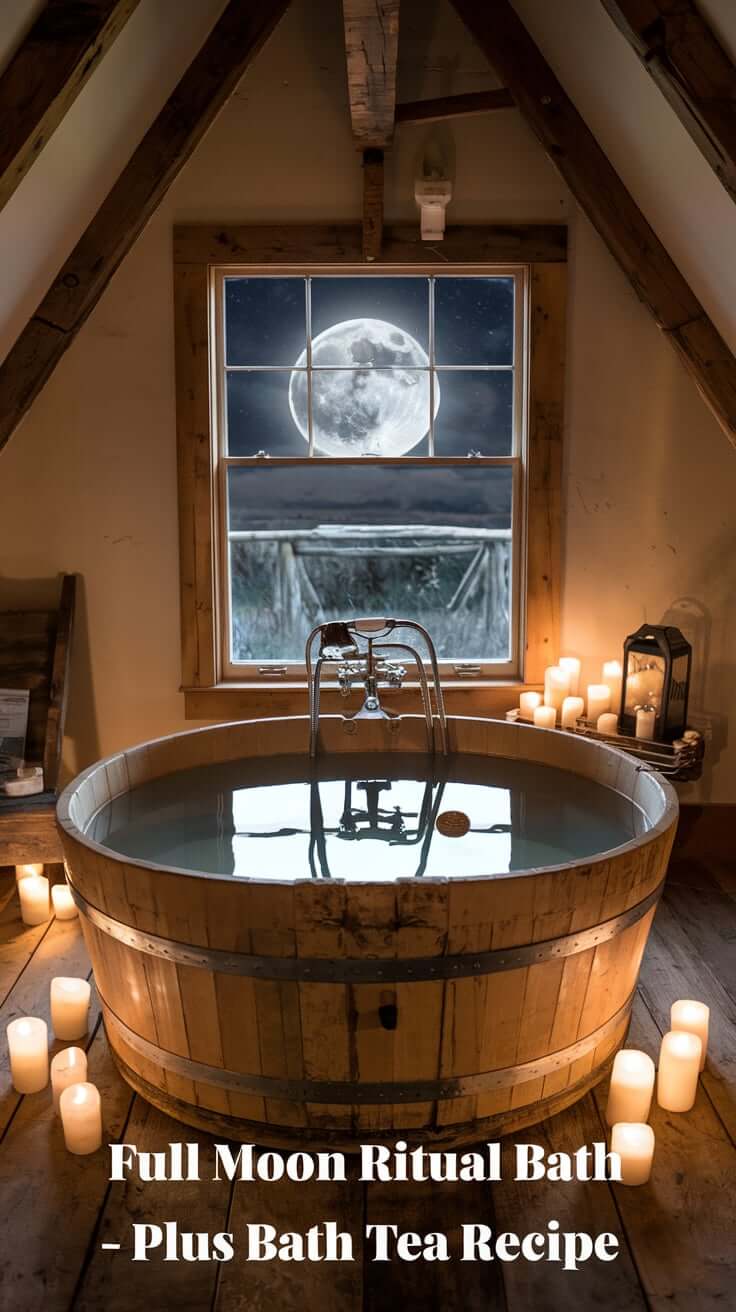 Cleansing Full Moon Ritual Bath -Plus Bath Tea Recipes