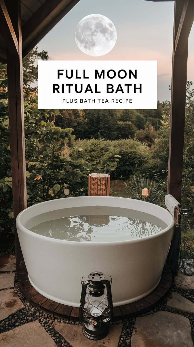 Cleansing Full Moon Ritual Bath -Plus Bath Tea Recipes
