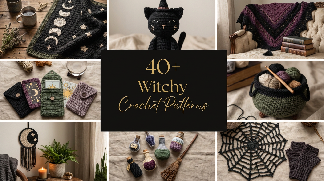 40+ Witchy Crochet Patterns for Magical, Cozy & Creative Projects